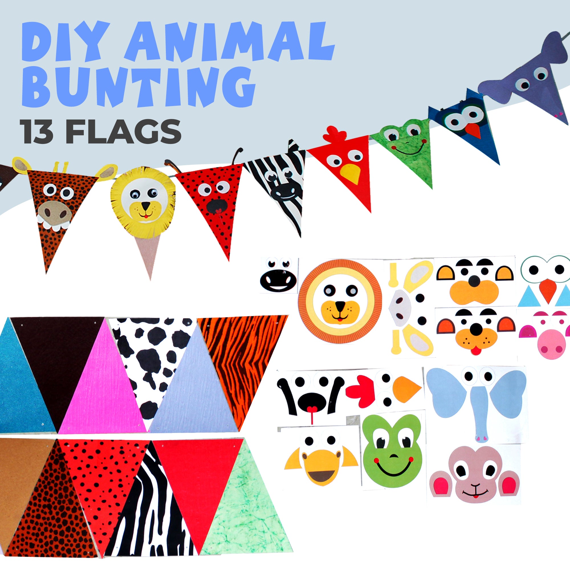 Shop DIY Cute Animal Bunting Online | Kidsy Winsy